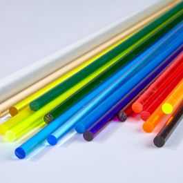 Coloured Round Extruded Acrylic Rods - 3.2mm dia. | Dryad Education